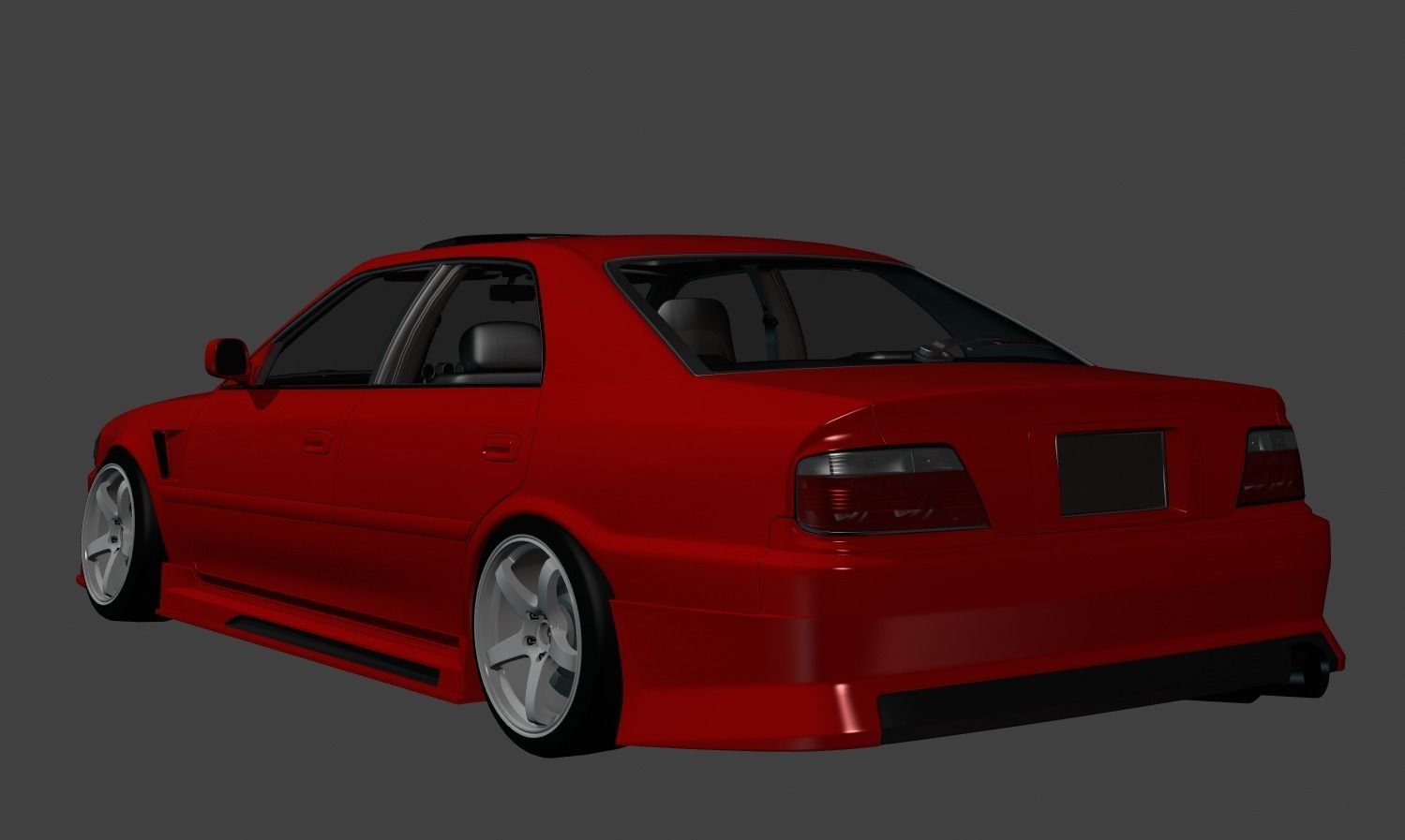 Kazama Promode JZX100 Chaser Body Kit with Grilles 3D model | CGTrader