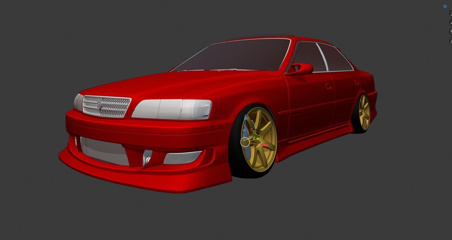 Origin Streamline JZX100 Chaser kit with Sunroof Body 3D model | CGTrader
