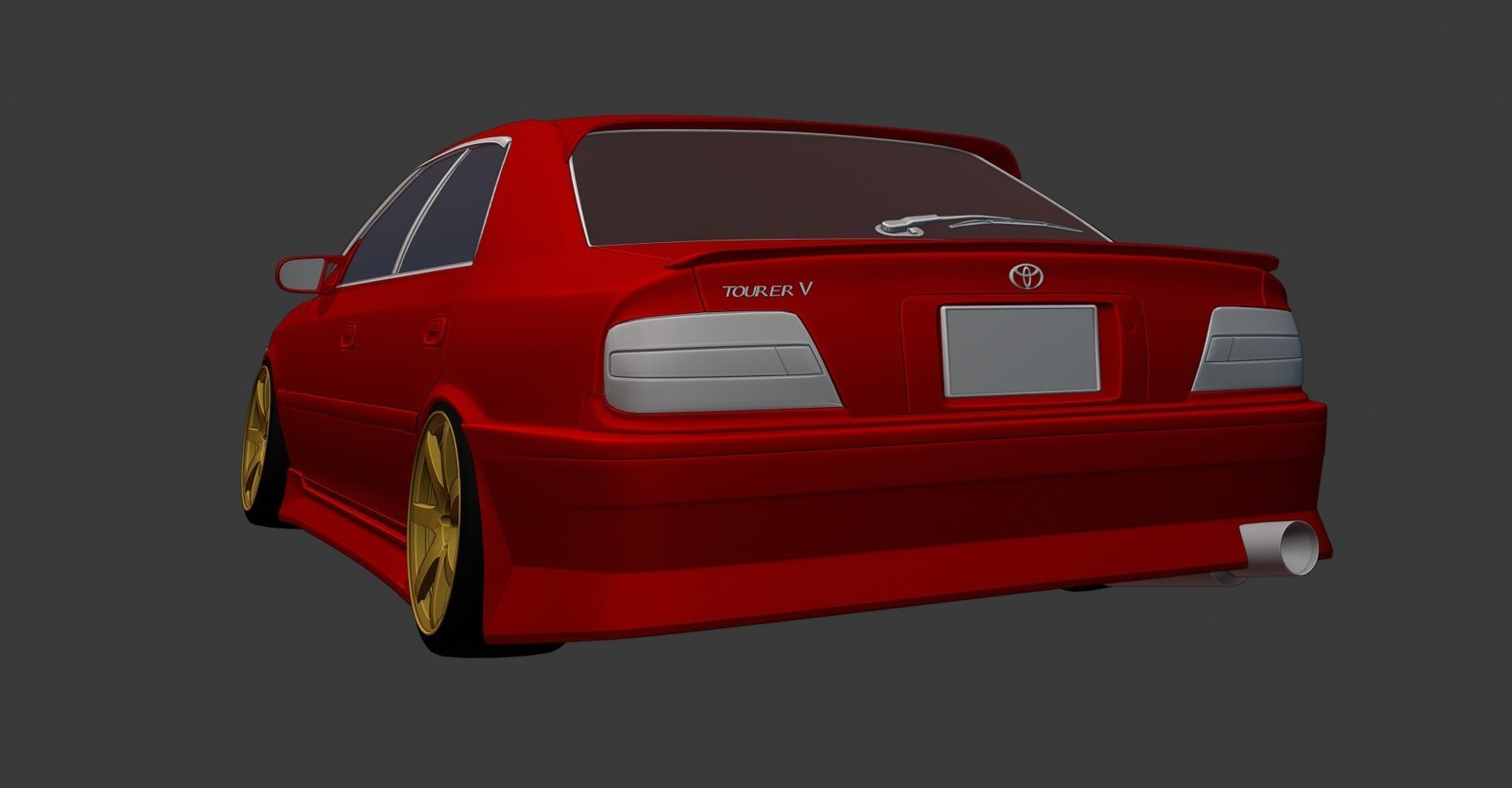 Origin Streamline JZX100 Chaser kit with Sunroof Body 3D model | CGTrader