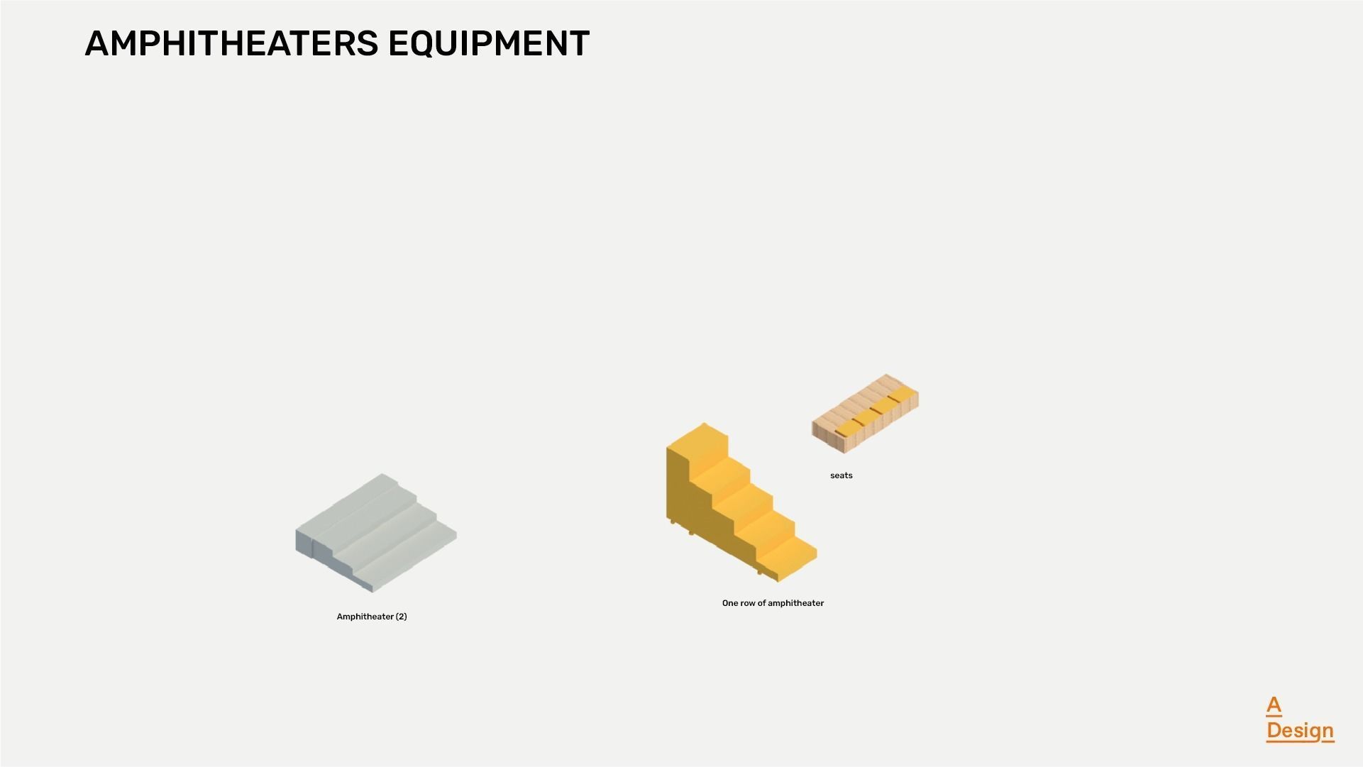 Amphitheaters - Pack of revit families 3D model 3D model | CGTrader