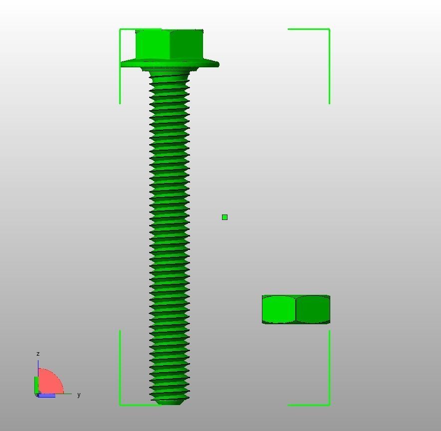 M5 x 12mm Flanged Hex Bolts 3D model 3D printable | CGTrader