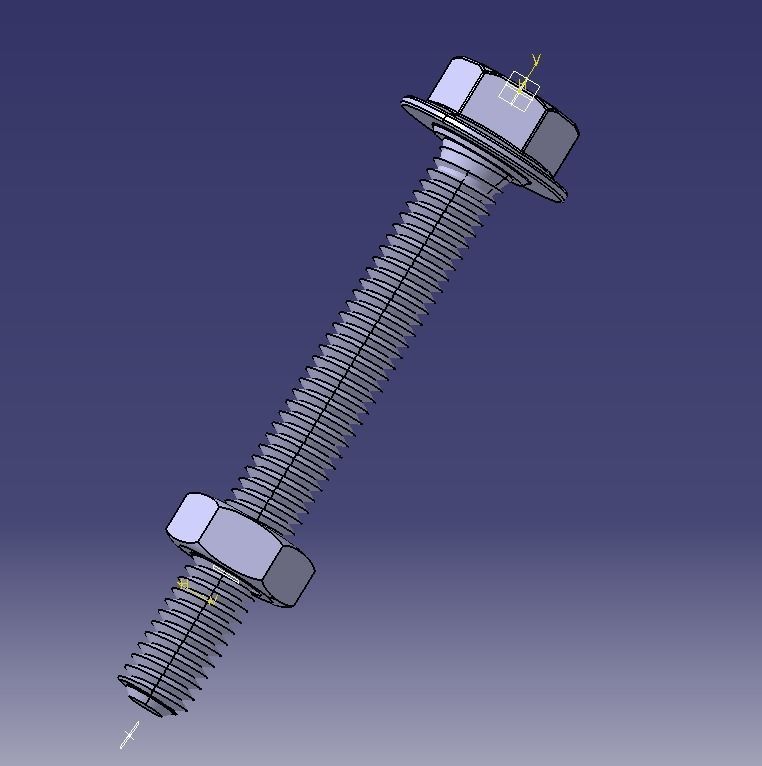 M5 x 12mm Flanged Hex Bolts 3D model 3D printable | CGTrader