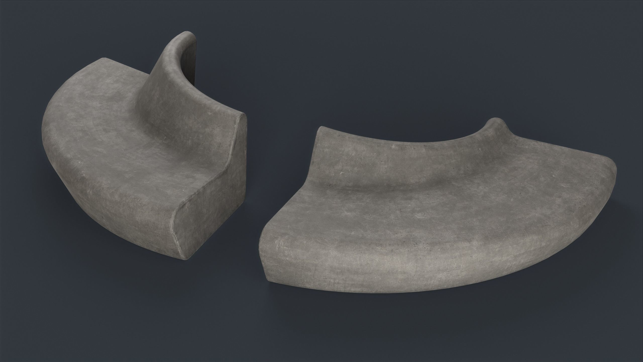 3D model Modern Outdoor Bench 95 PBR Game Ready VR / AR / low-poly ...