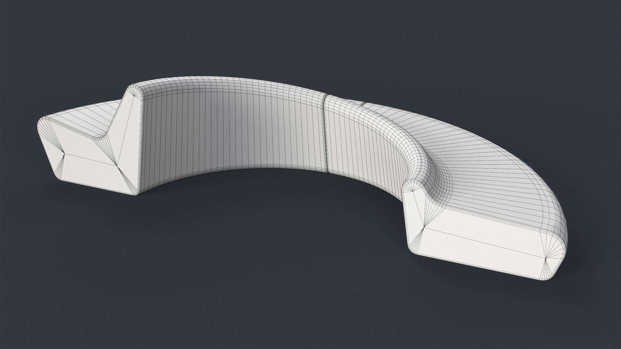 3D model Modern Outdoor Bench 95 PBR Game Ready VR / AR / low-poly ...