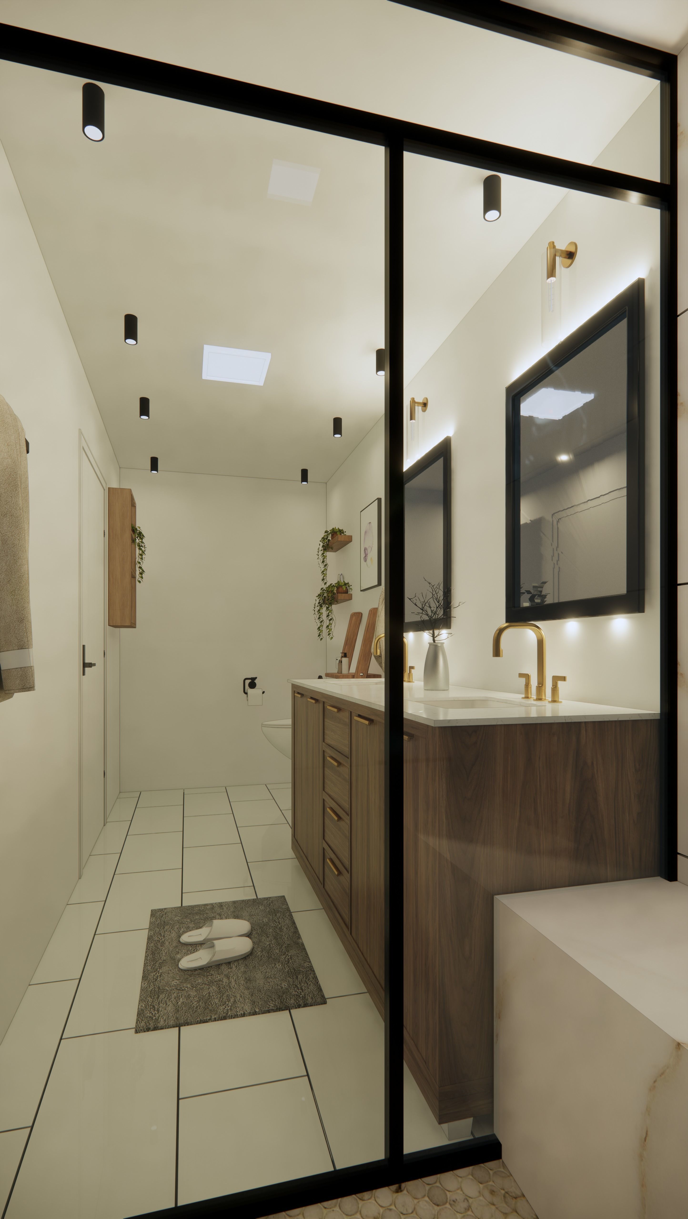 3D model sketchup enscape bathroom scene VR / AR / low-poly | CGTrader