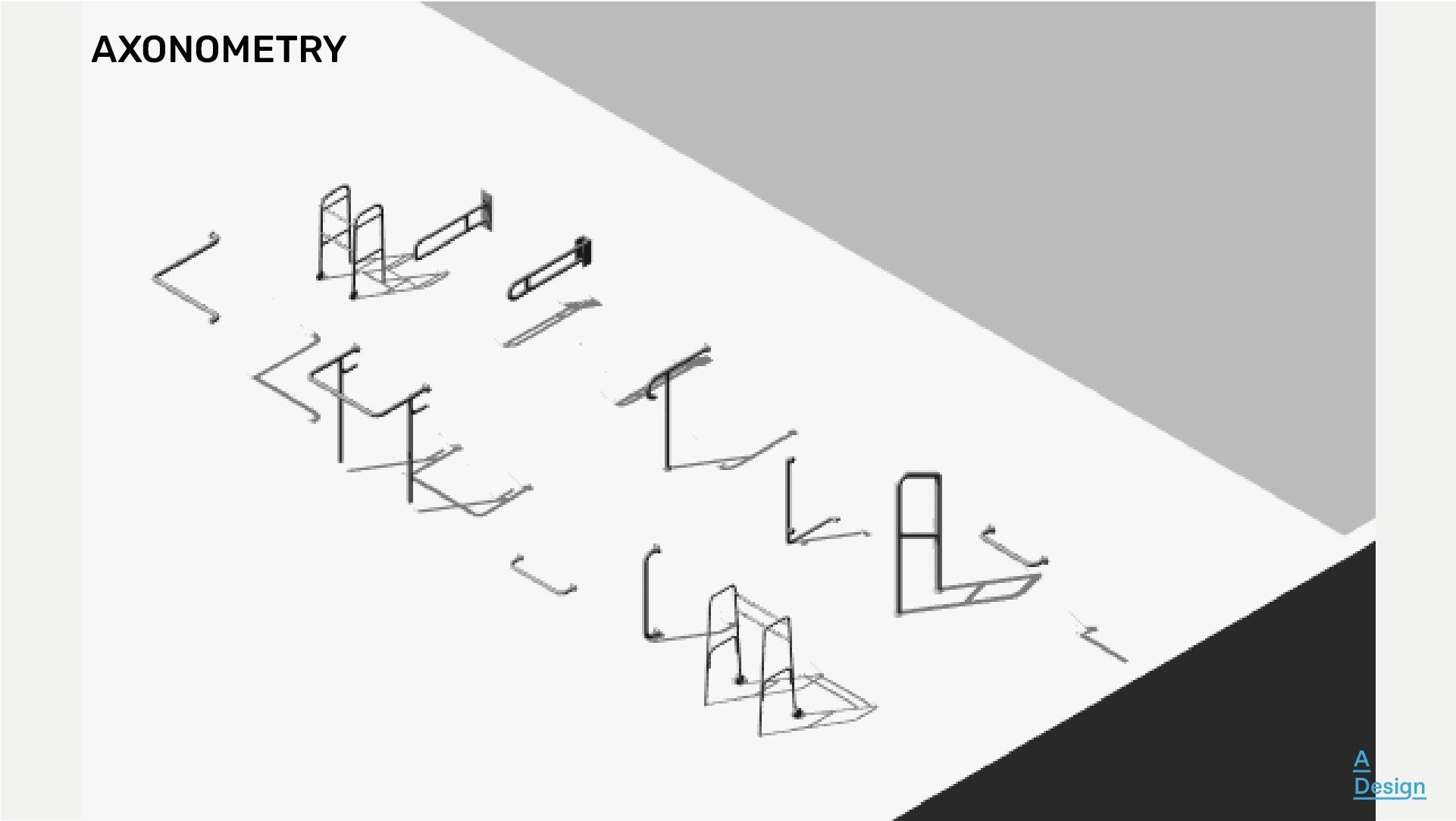 Handrails - Pack of revit families 3D model | CGTrader