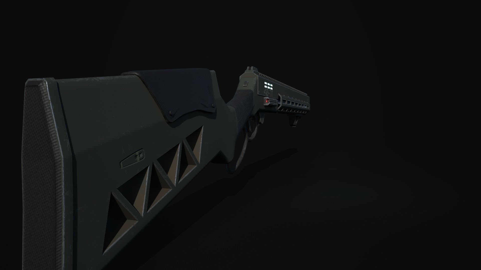 3D model Laser Lever Action Rifle VR / AR / low-poly | CGTrader