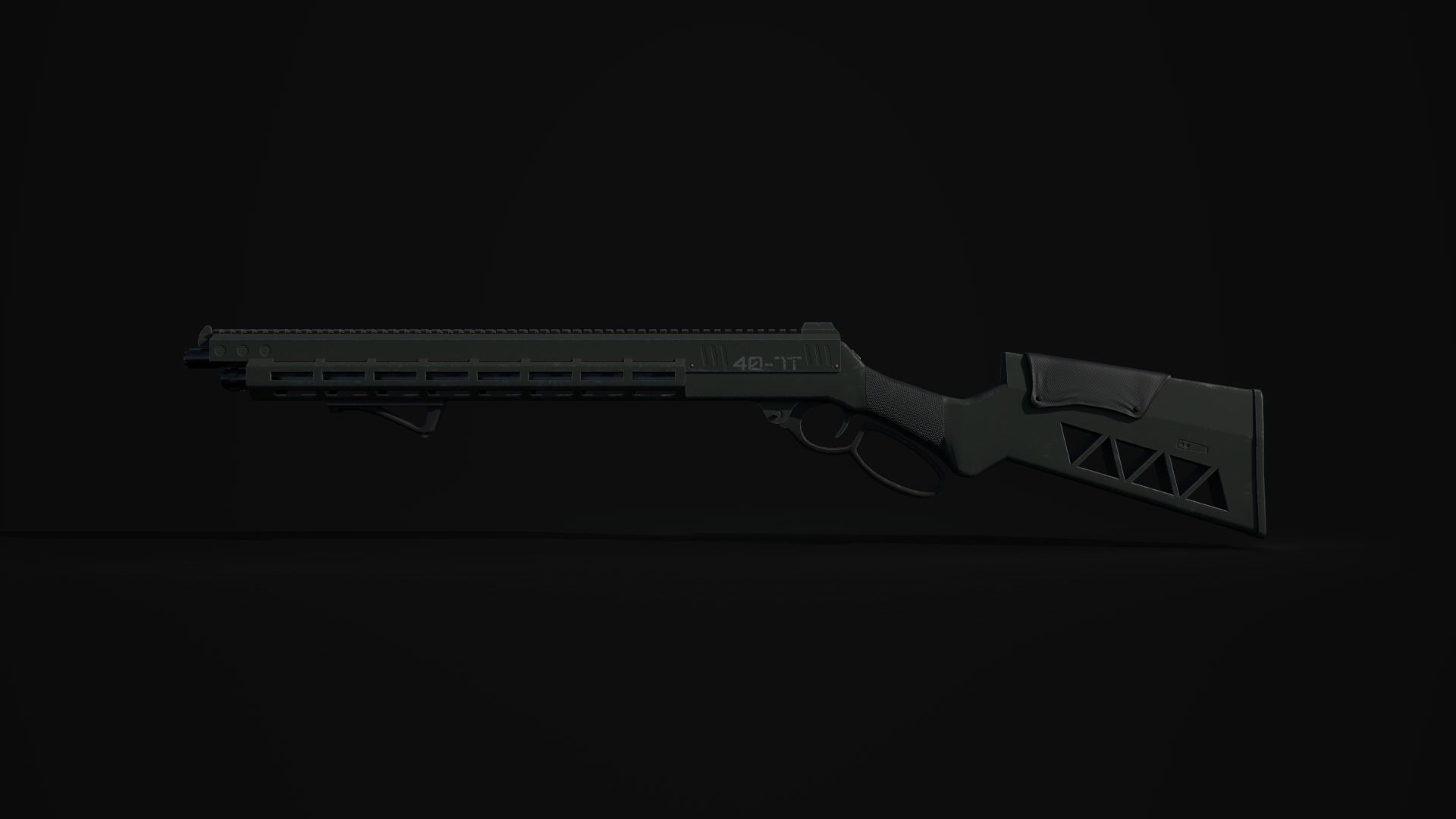 3D model Laser Lever Action Rifle VR / AR / low-poly | CGTrader