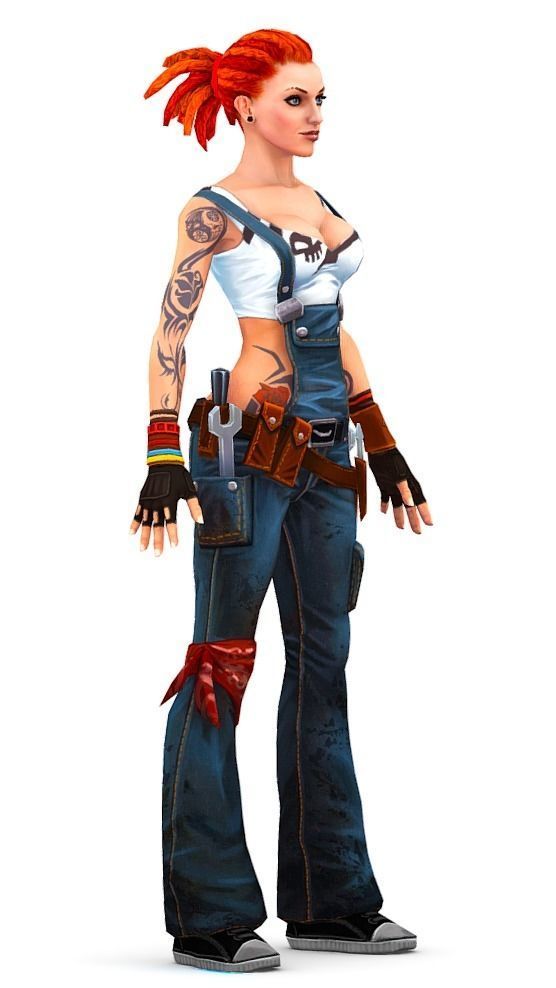 3D model Low Poly Woman Engineer VR / AR / low-poly | CGTrader