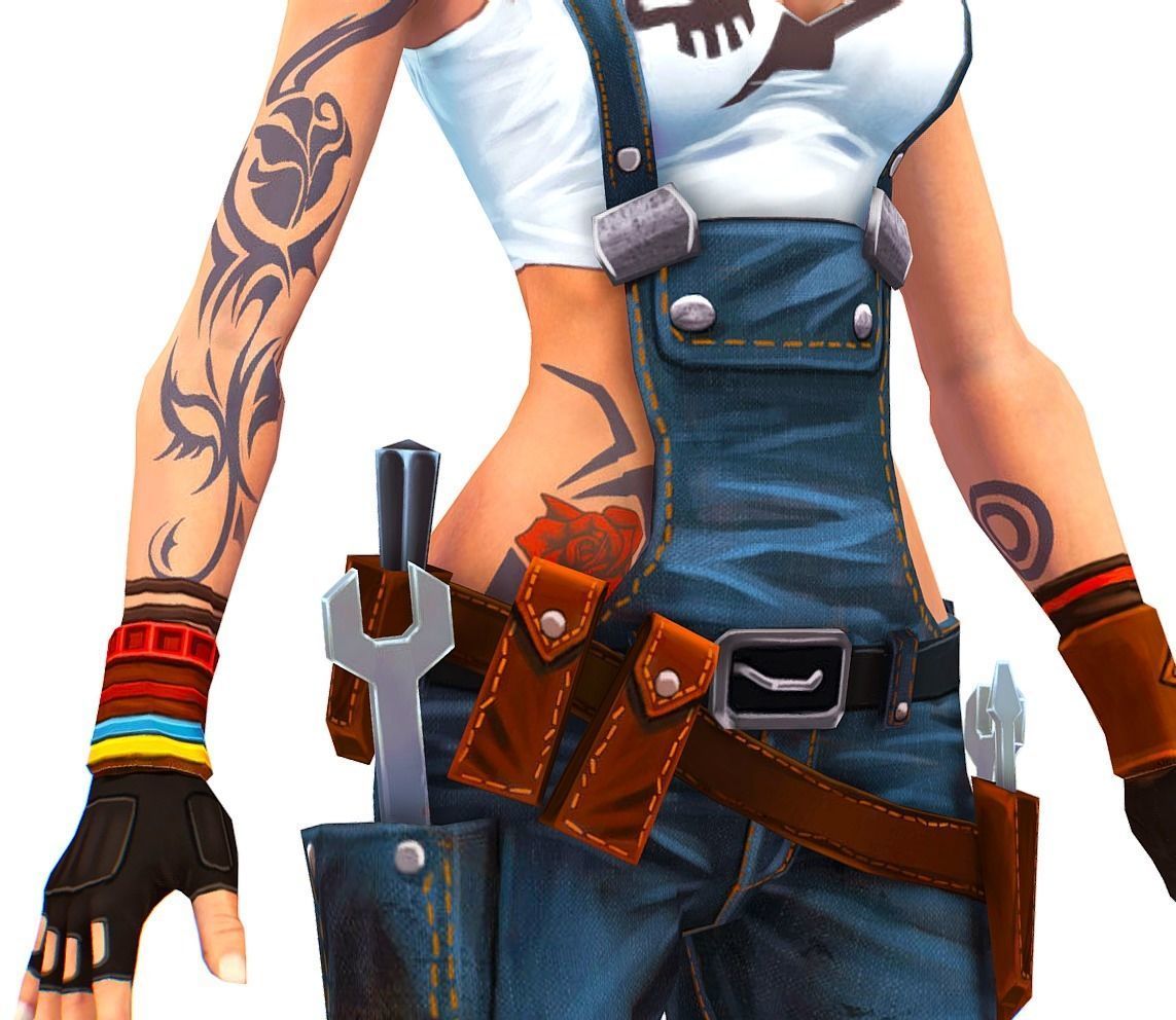 3D model Low Poly Woman Engineer VR / AR / low-poly | CGTrader