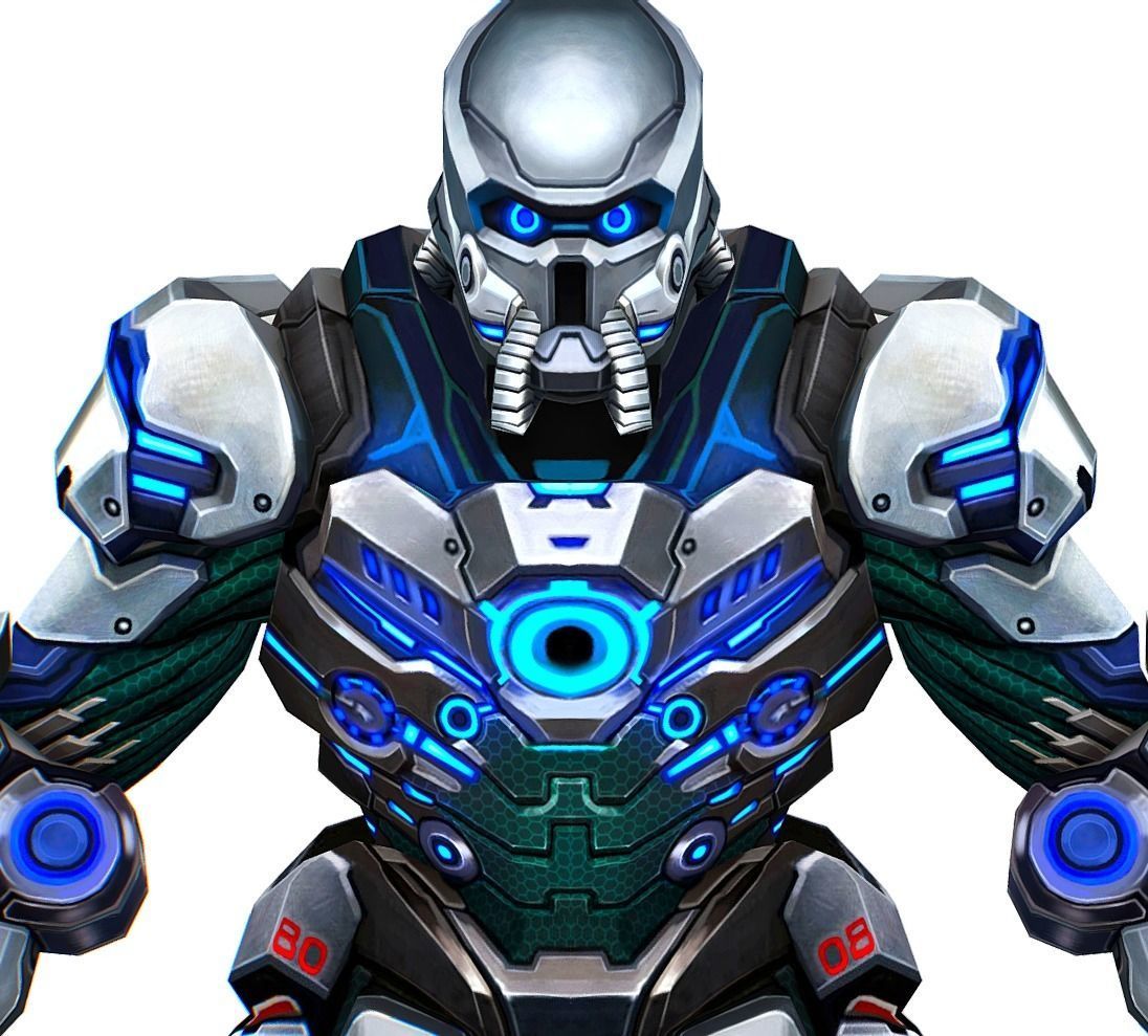 3D model Low Poly Man Cyborg Trooper Soldier VR / AR / low-poly | CGTrader
