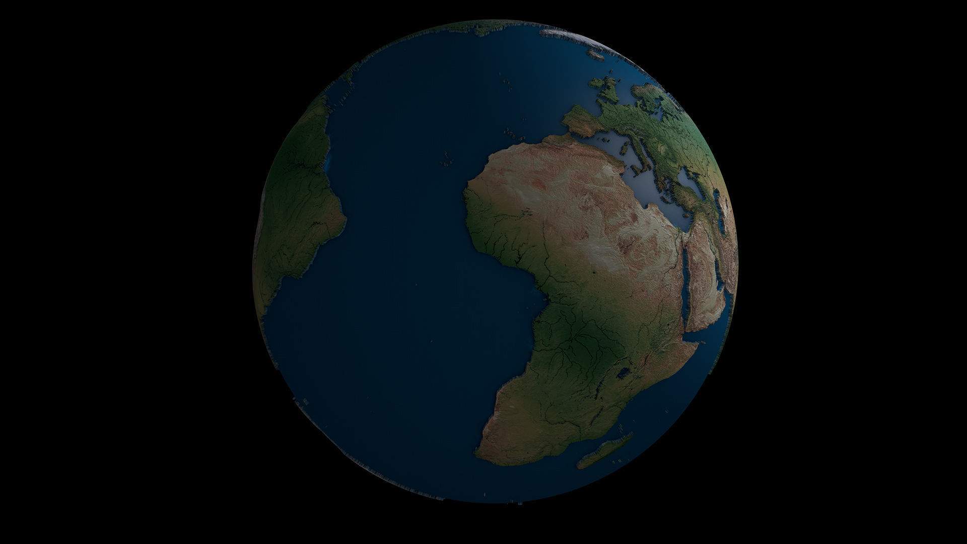 Earth World Globe Map 3D model animated | CGTrader