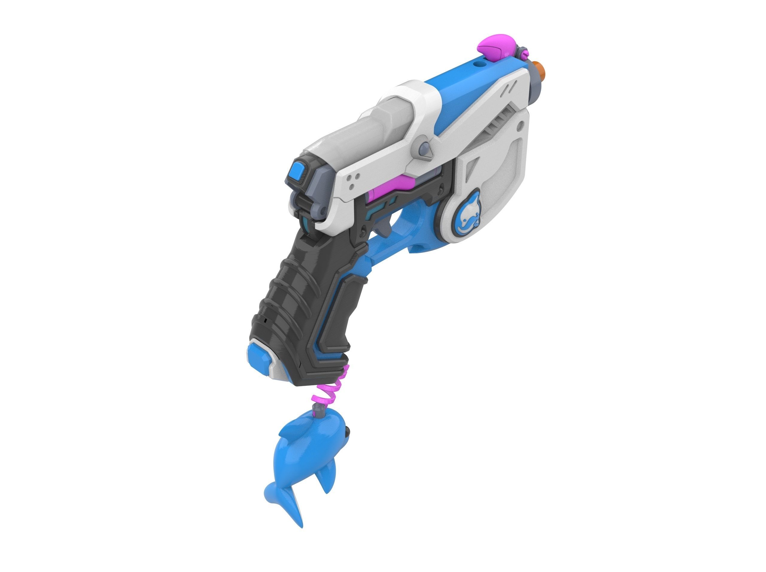 DVa Blaster Waveracer Skin - Overwatch - Printable 3d model 3D model 3D ...