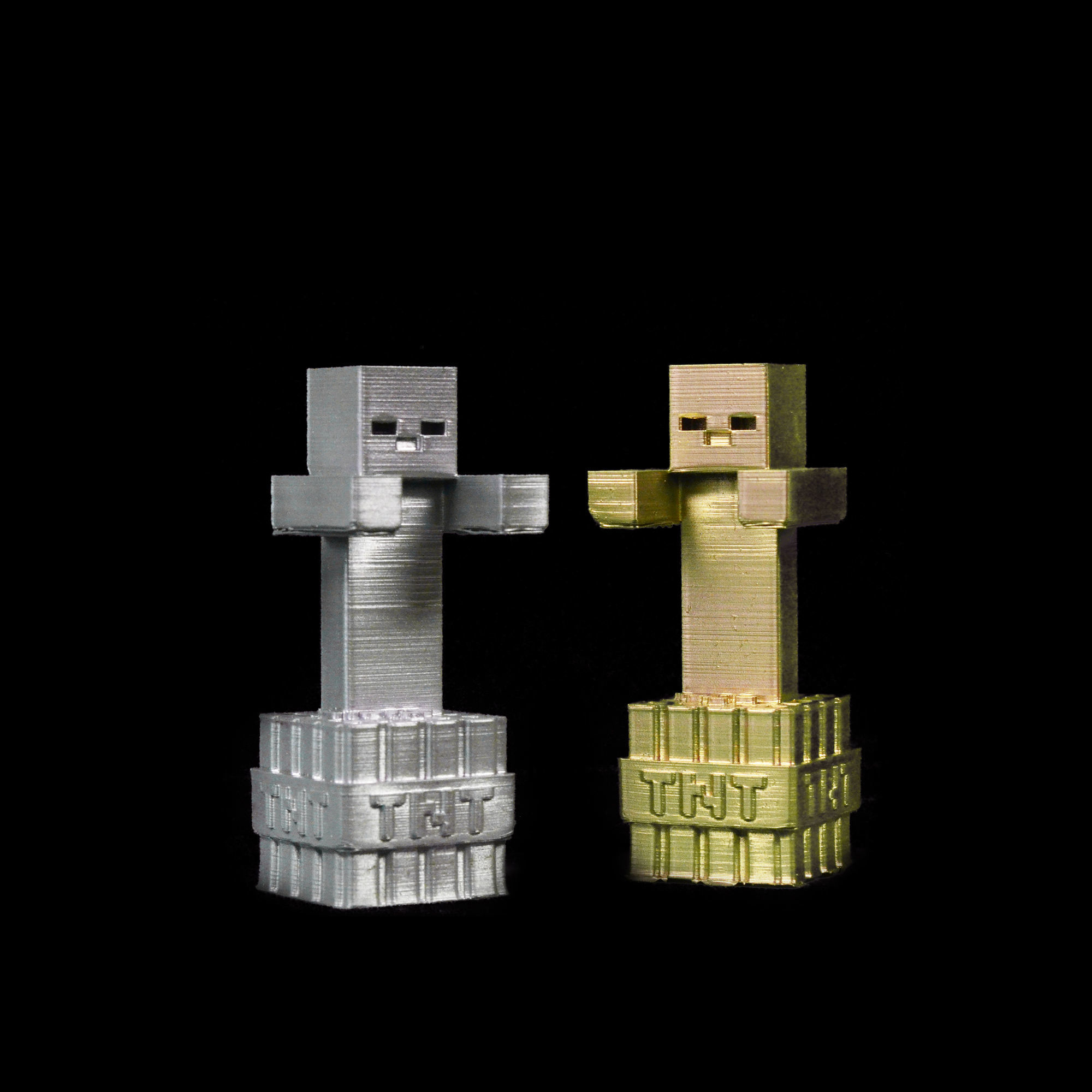 Minecraft Game Characters Chess Set 3D model 3D printable | CGTrader