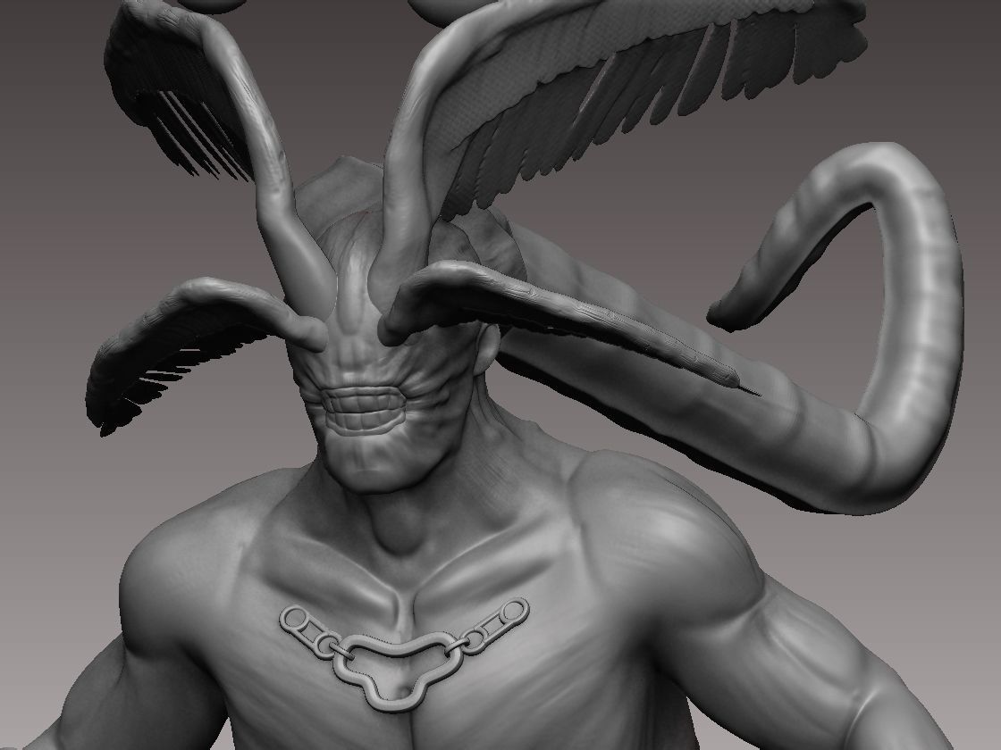 Divine General Mahoraga Fushiguro Megumi Shadow f JUJUTSU KAISEN 3D ...