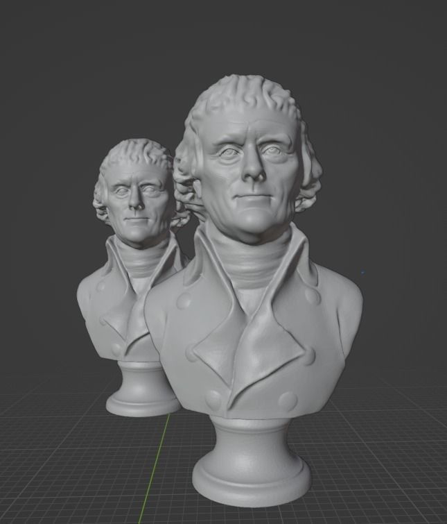 Thomas Jefferson 3D model 3D printable | CGTrader