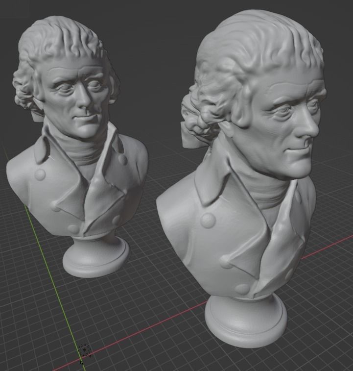 Thomas Jefferson 3D model 3D printable | CGTrader