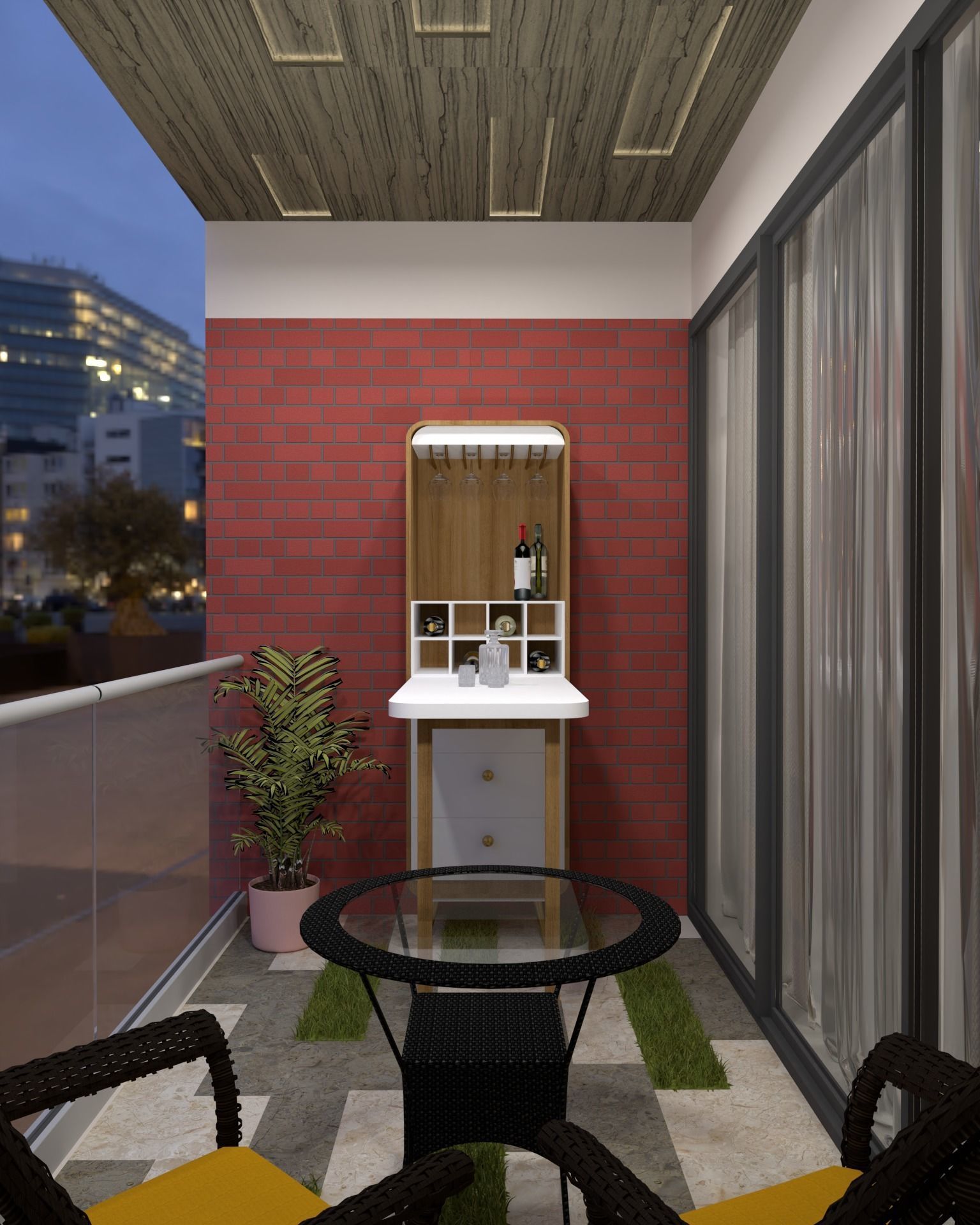 3D model Bar Unit VR / AR / low-poly | CGTrader