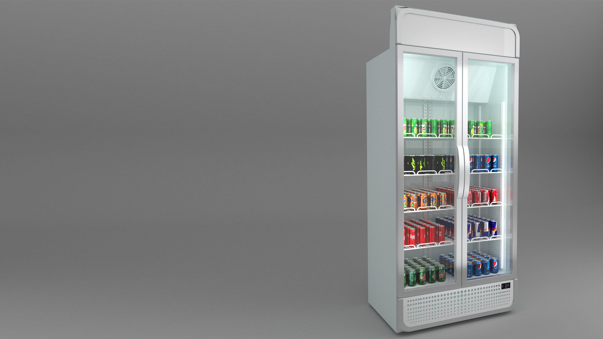 Display Fridge 3D model | CGTrader