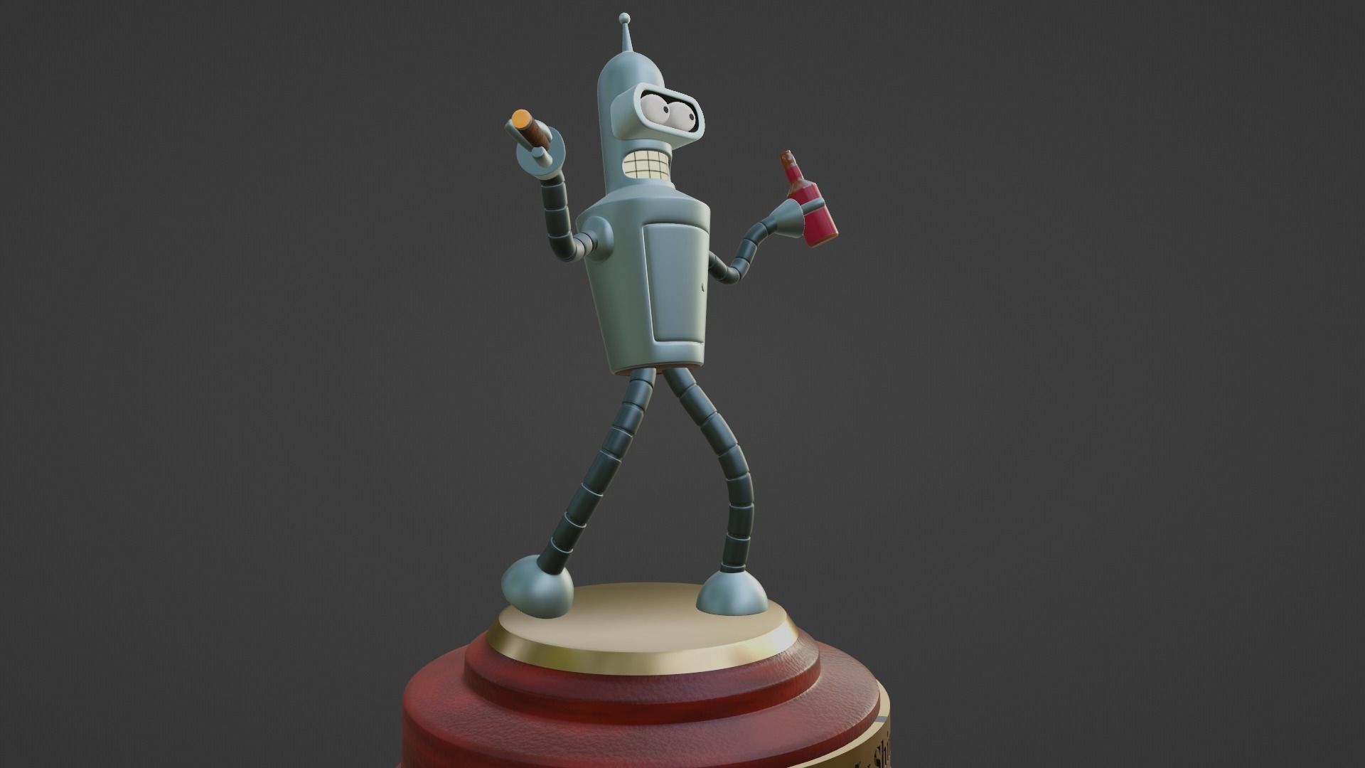 Bender Statue Futurama - 3D Printable 3D model 3D printable | CGTrader