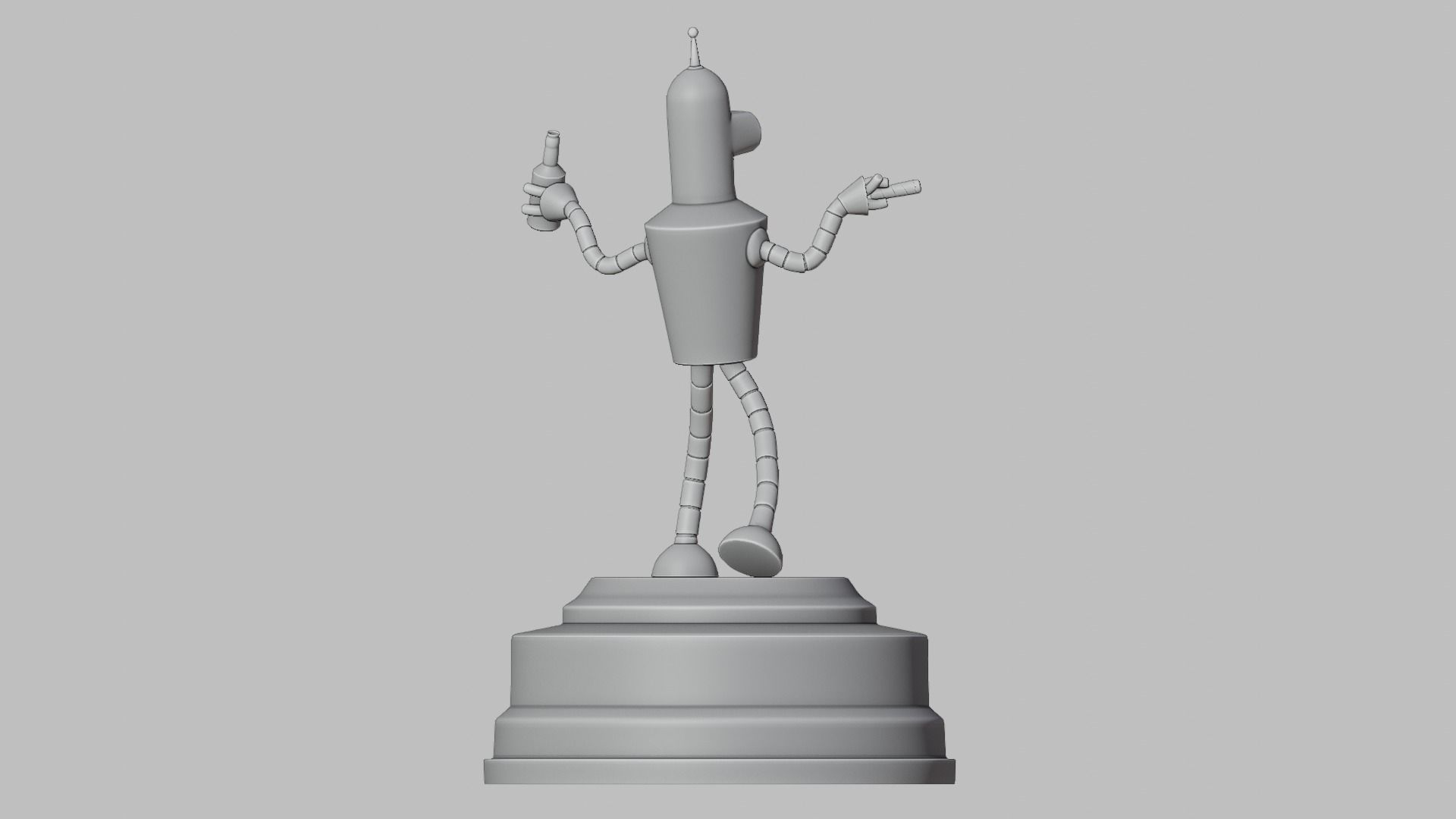 Bender Statue Futurama - 3D Printable 3D model 3D printable | CGTrader
