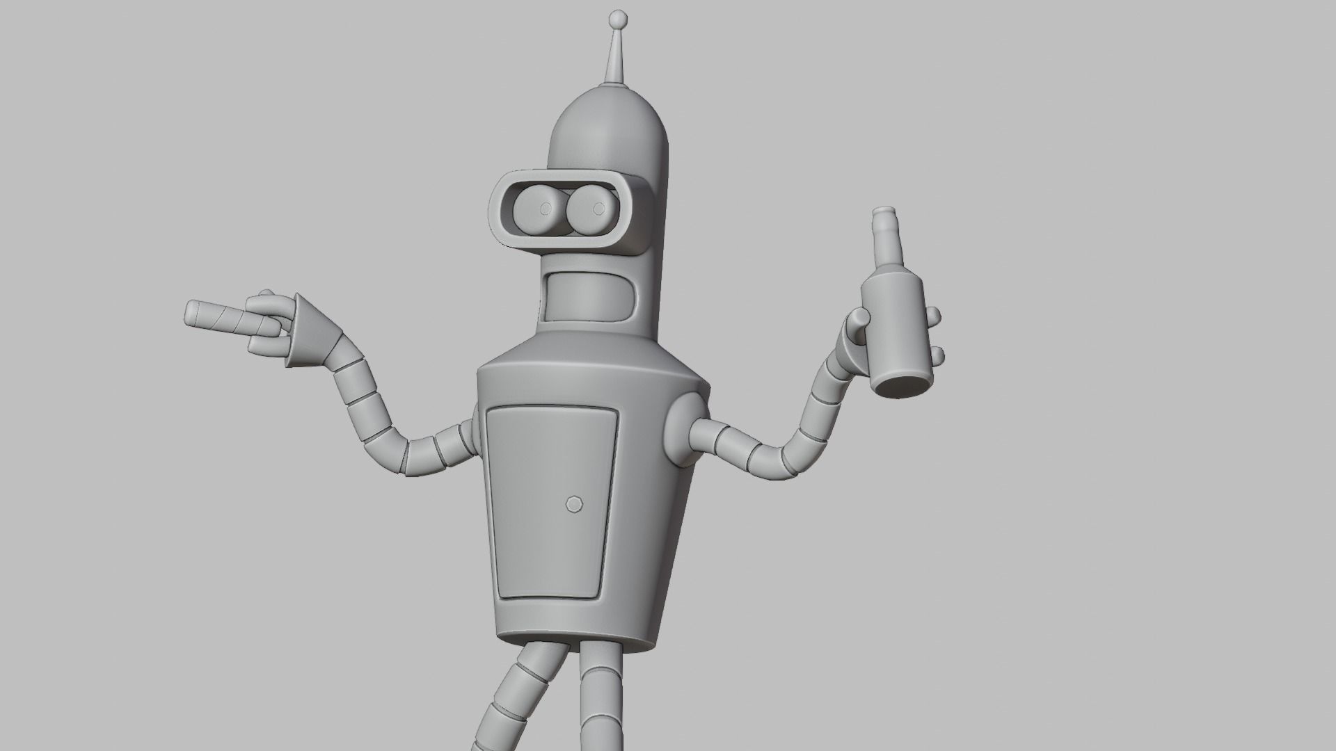 Bender Statue Futurama - 3D Printable 3D model 3D printable | CGTrader