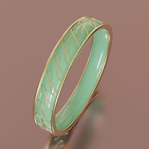 Jade Ring 01 3D model 3D printable | CGTrader