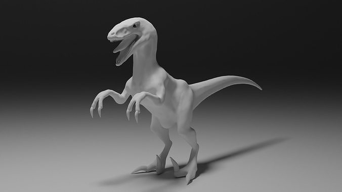 raptor dinosaur 3D model rigged | CGTrader