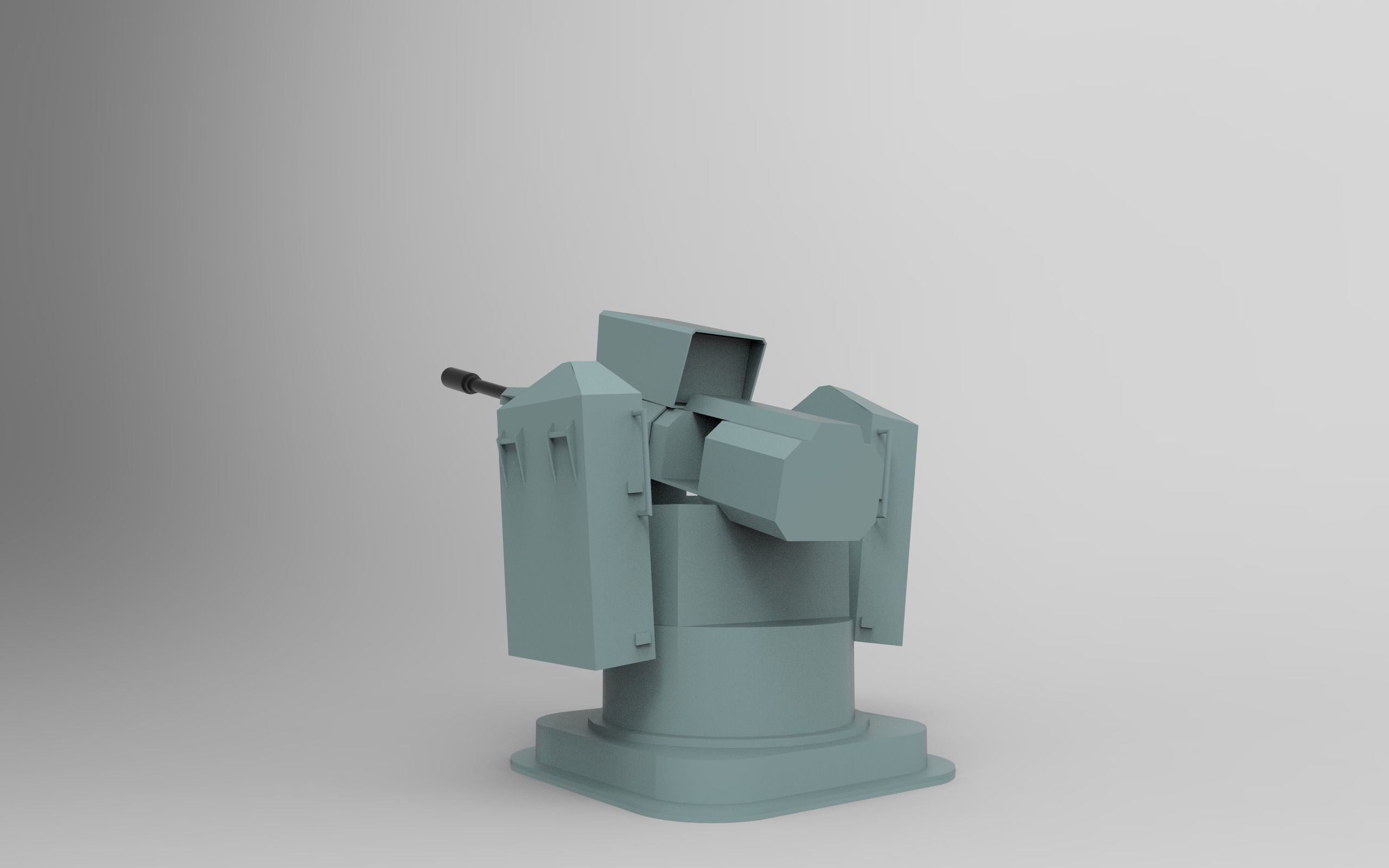 Naval gun type 15 3D model | CGTrader