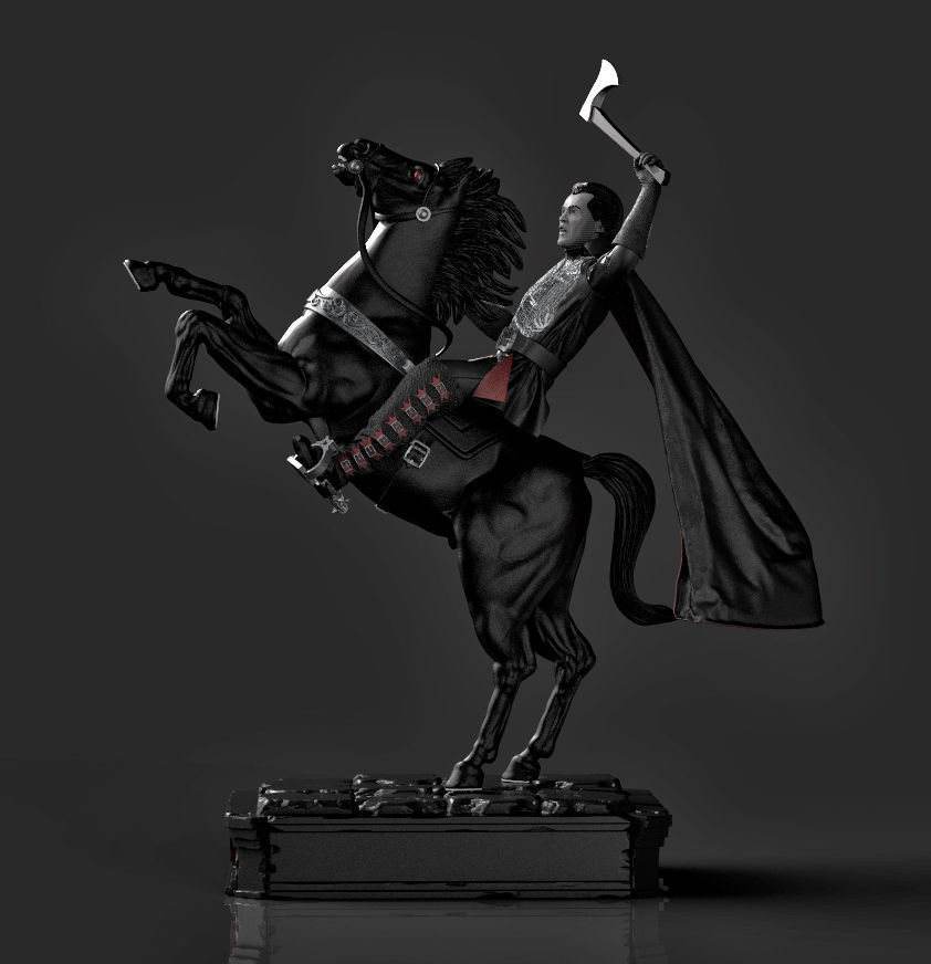 The Headless Horseman Model Statue 3D model 3D printable | CGTrader