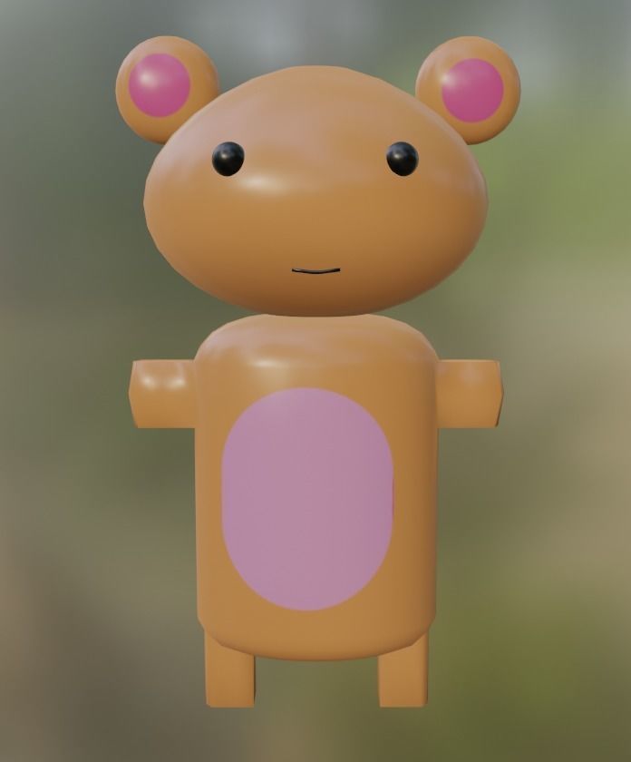 3D model VRChat 3D Bear Model Avatar VR / AR / low-poly | CGTrader