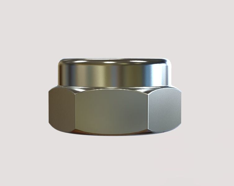 M5 Hexagon Nylon Locking Nuts 3D model 3D printable | CGTrader
