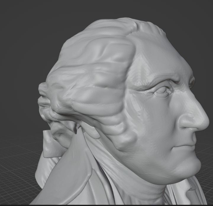 George Washington 3D model 3D printable | CGTrader