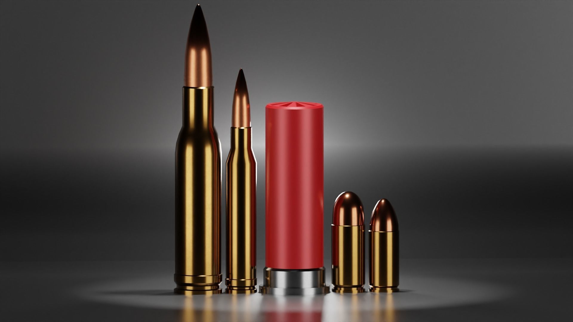3D model Bullet Pack VR / AR / low-poly | CGTrader
