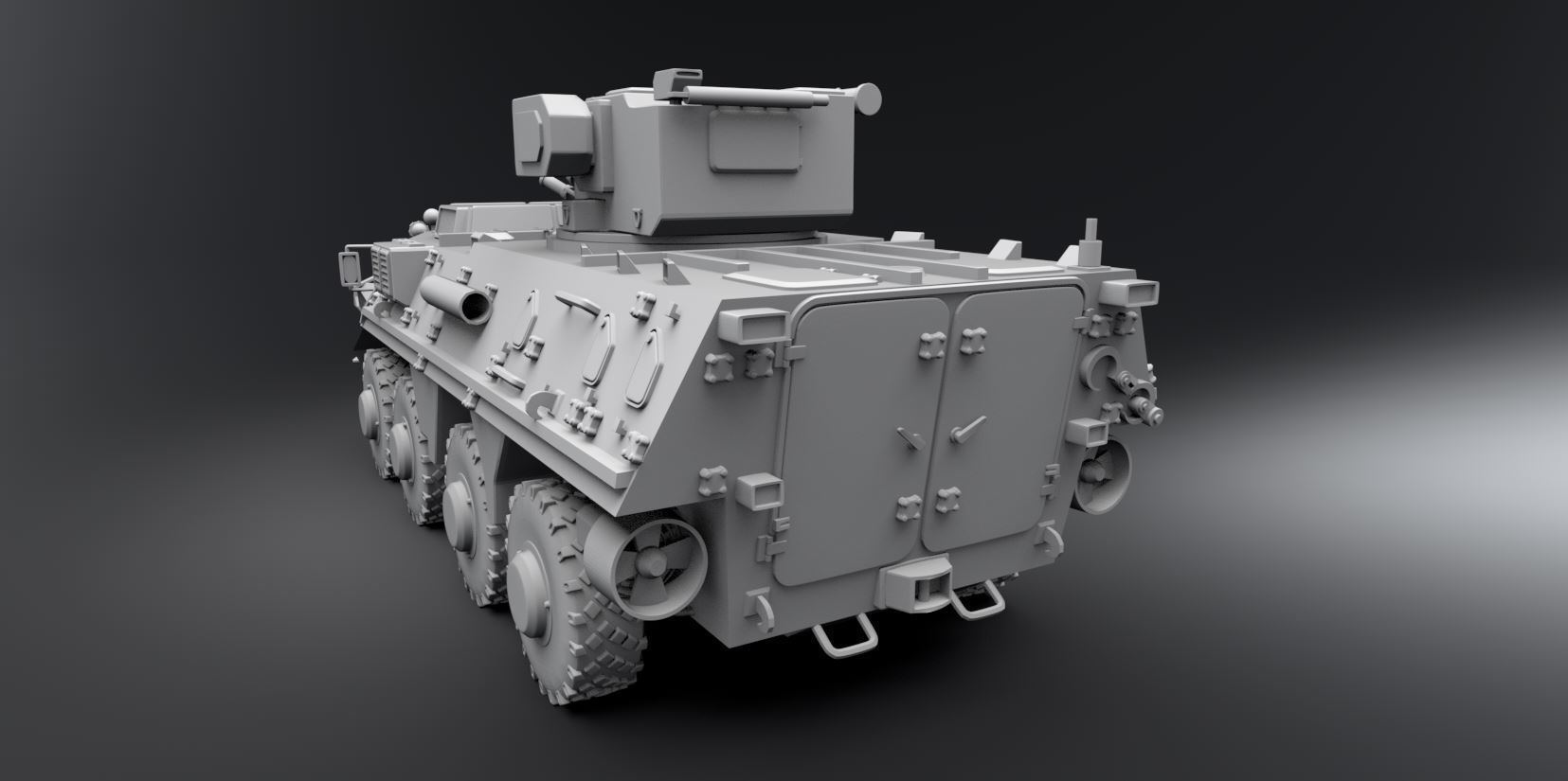 BTR 4e Scale model 3D model 3D printable | CGTrader
