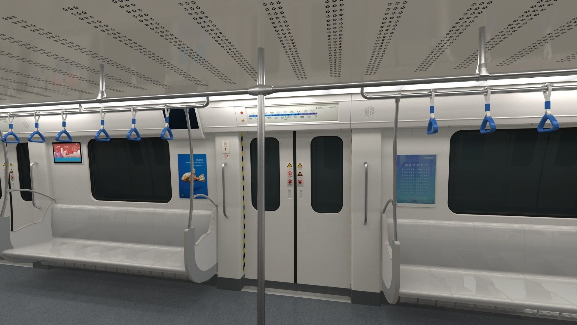 Metro Subway Interior 3D model | CGTrader