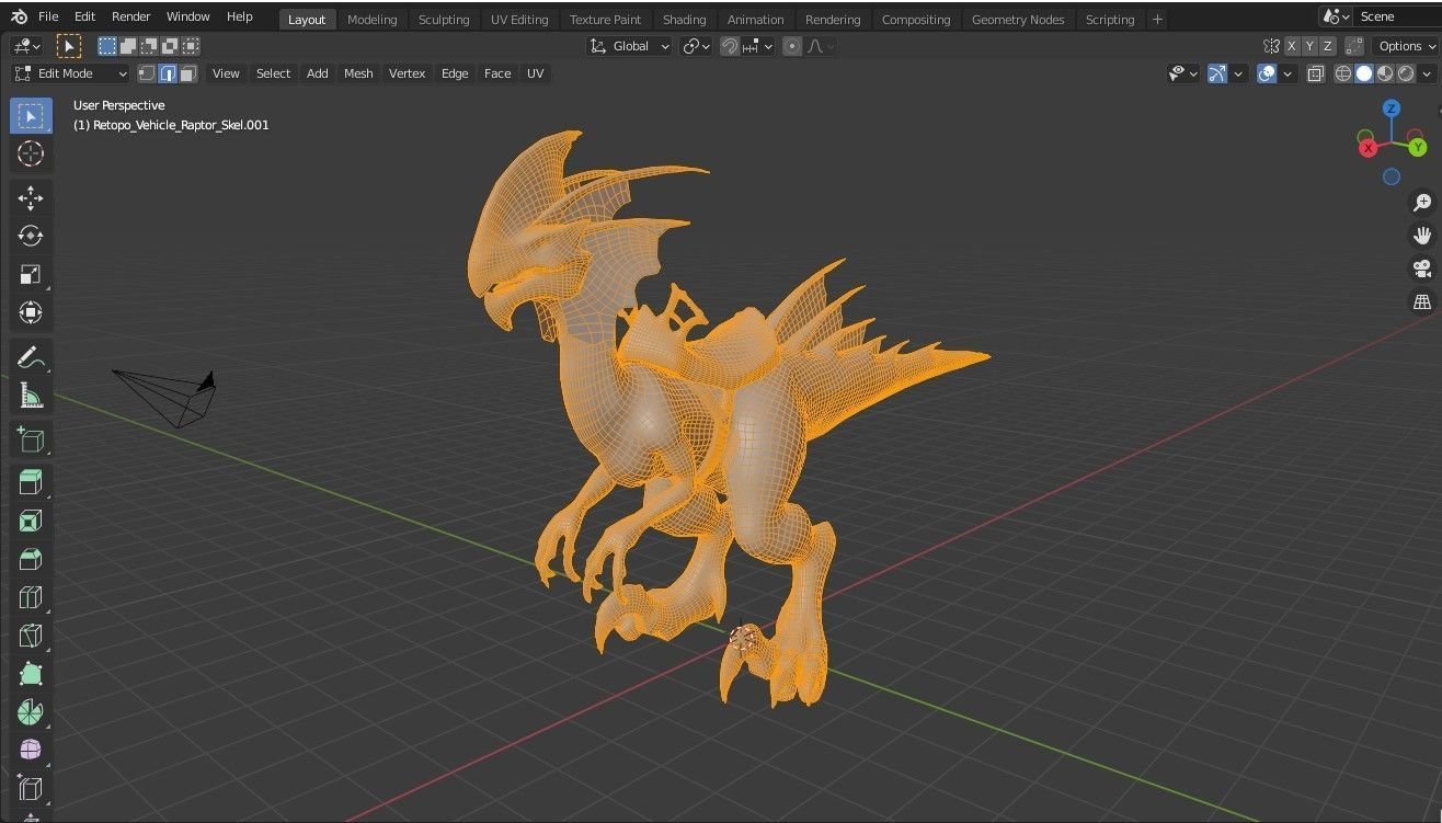 3D model Base Mesh World war Dragon VR / AR / low-poly | CGTrader