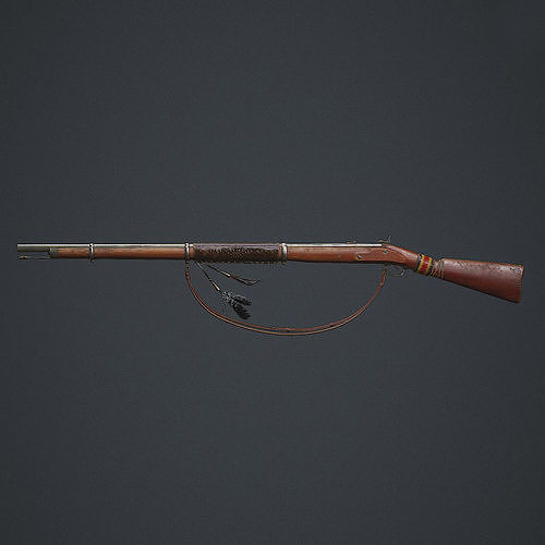 3D model Musket 1863 Game ready VR / AR / low-poly | CGTrader