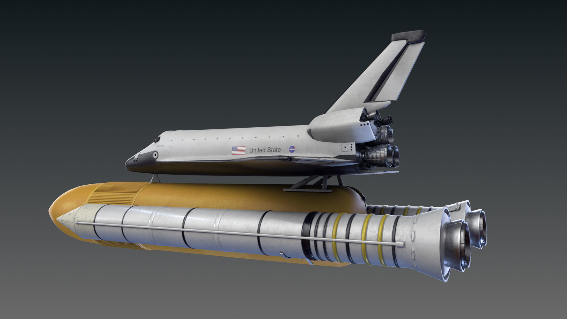 SPACE SHUTTLE discovery NASA 3D model | CGTrader