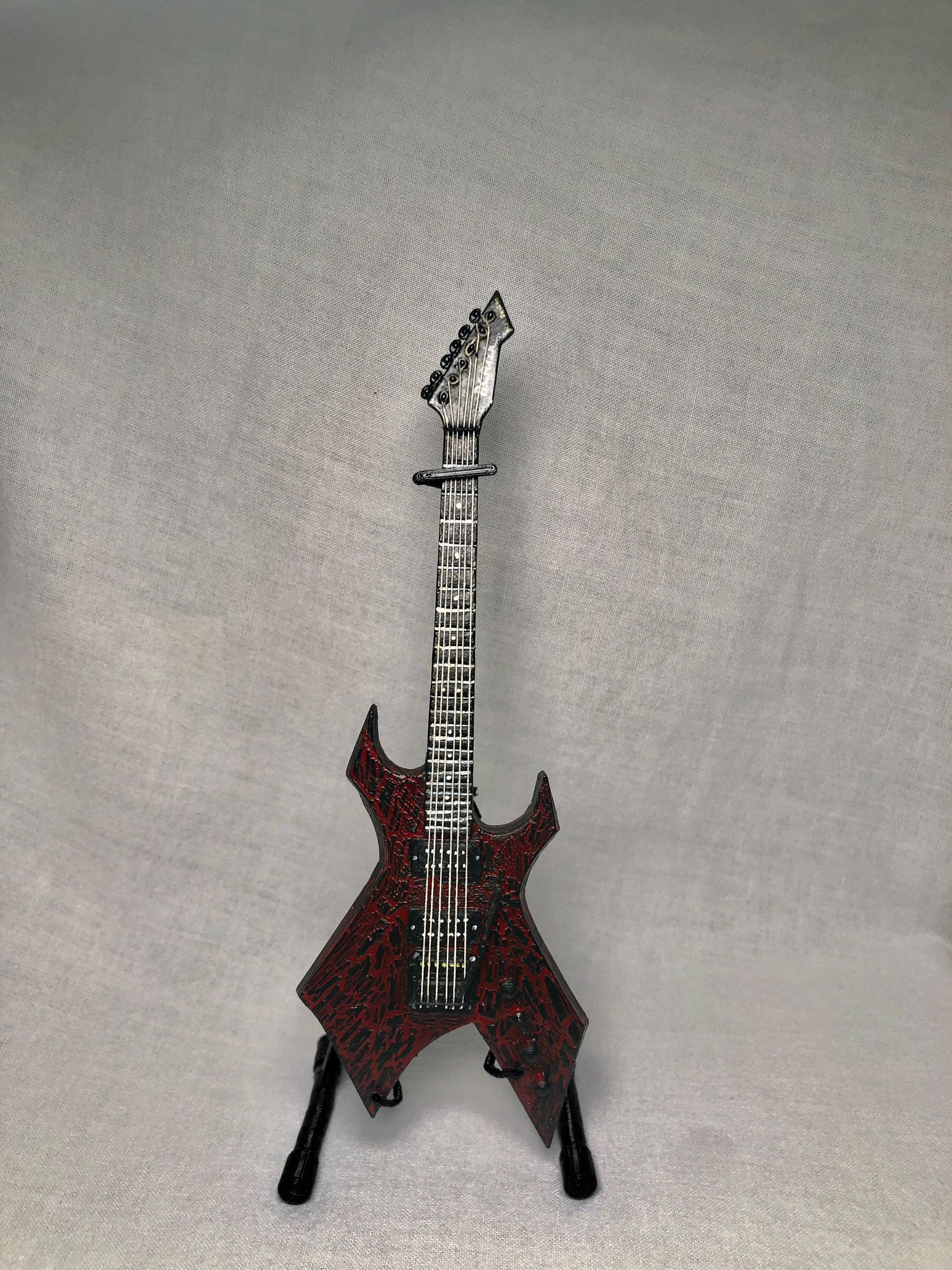 Stranger Things Eddie s Guitar BC Rich Warlock Guitar Replica 3D model ...