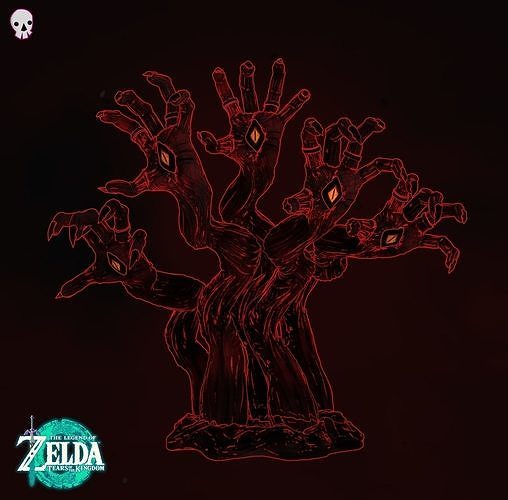 Gloom Hands Zelda Tears of the Kingdom 3D model 3D printable | CGTrader
