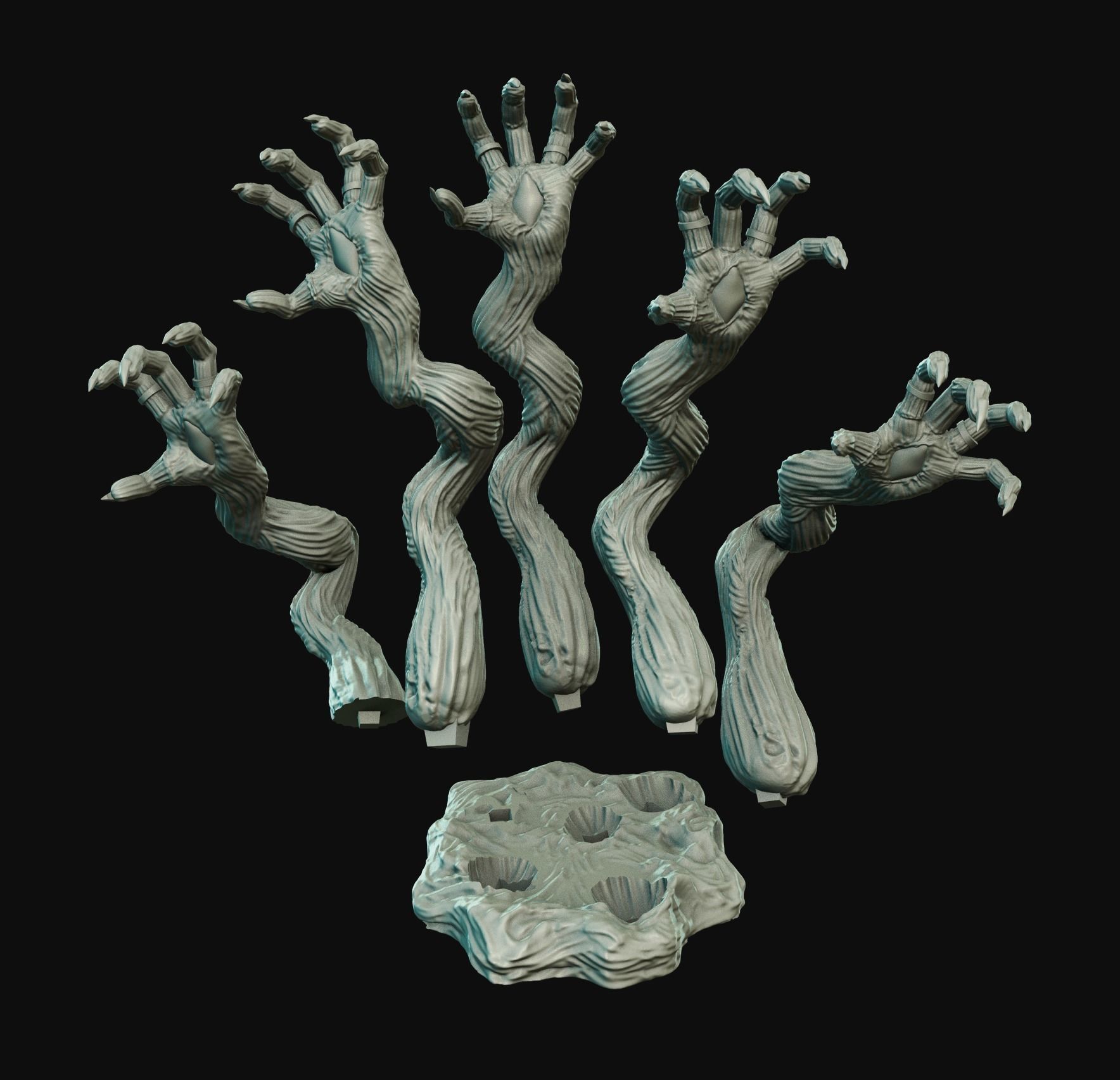 Gloom Hands Zelda Tears of the Kingdom 3D model 3D printable | CGTrader