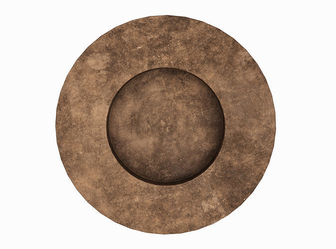 3D model plate medieval VR / AR / low-poly | CGTrader