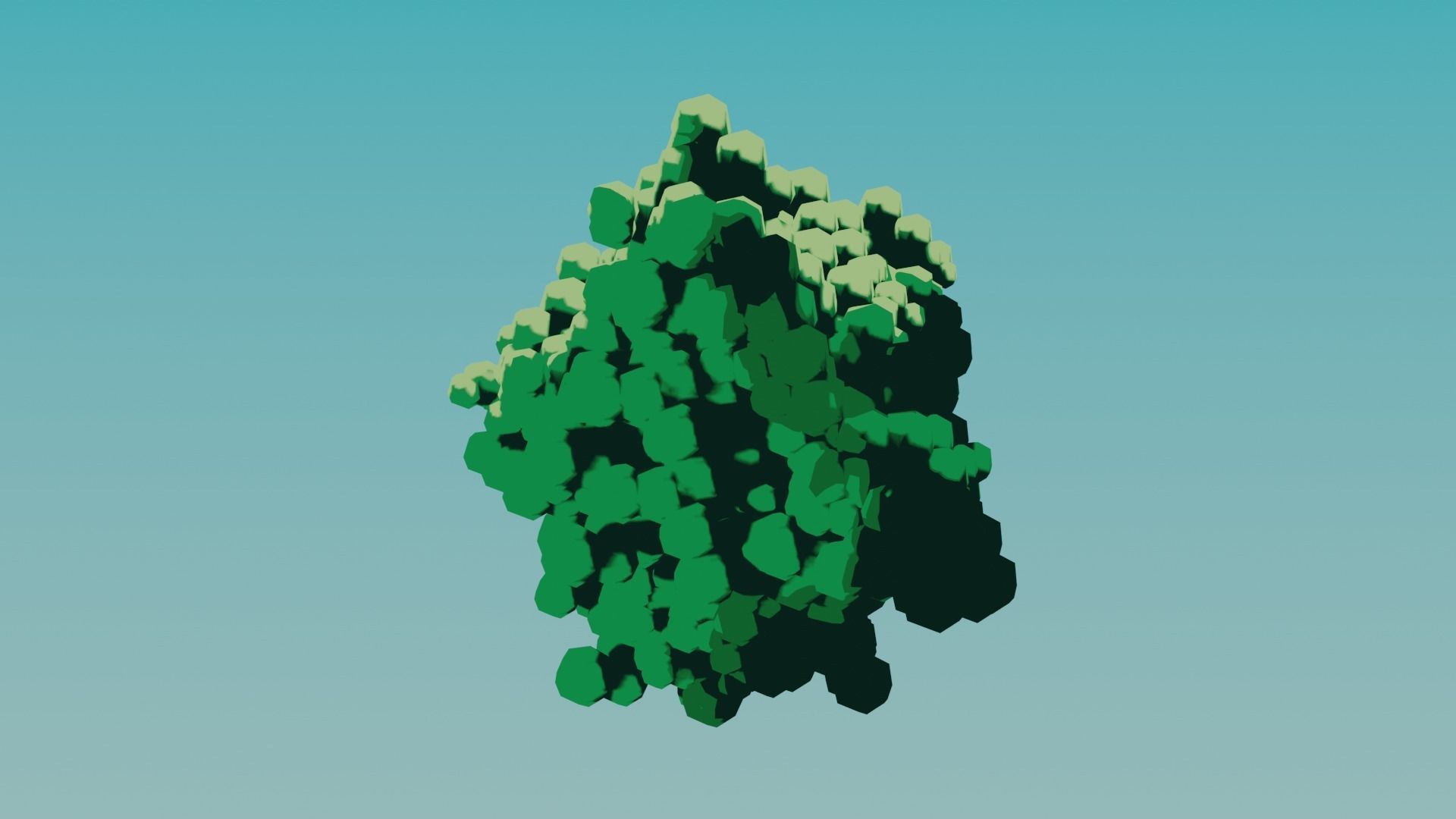 Bushes greenery trees landscaping in the style of Anime Ghibli 3D model ...