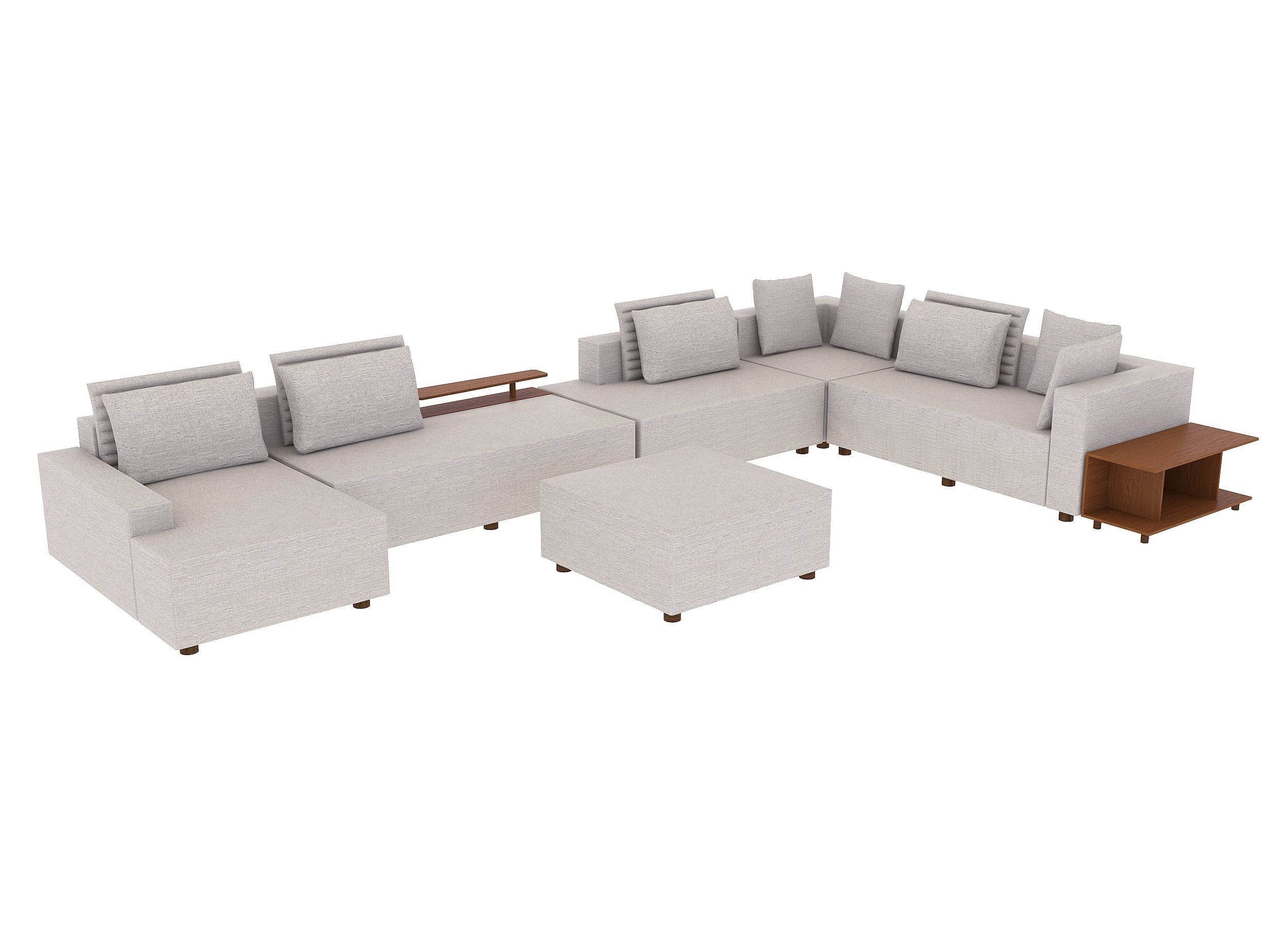 Faro Sofa Set with Side Table 3D model | CGTrader