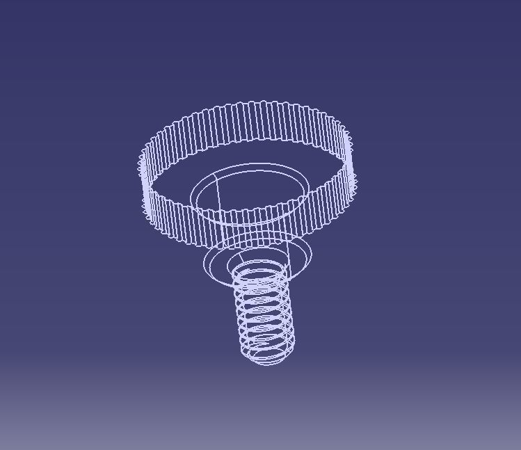 M5 x 10mm Knurled High Thumb Screws 3D model 3D printable | CGTrader