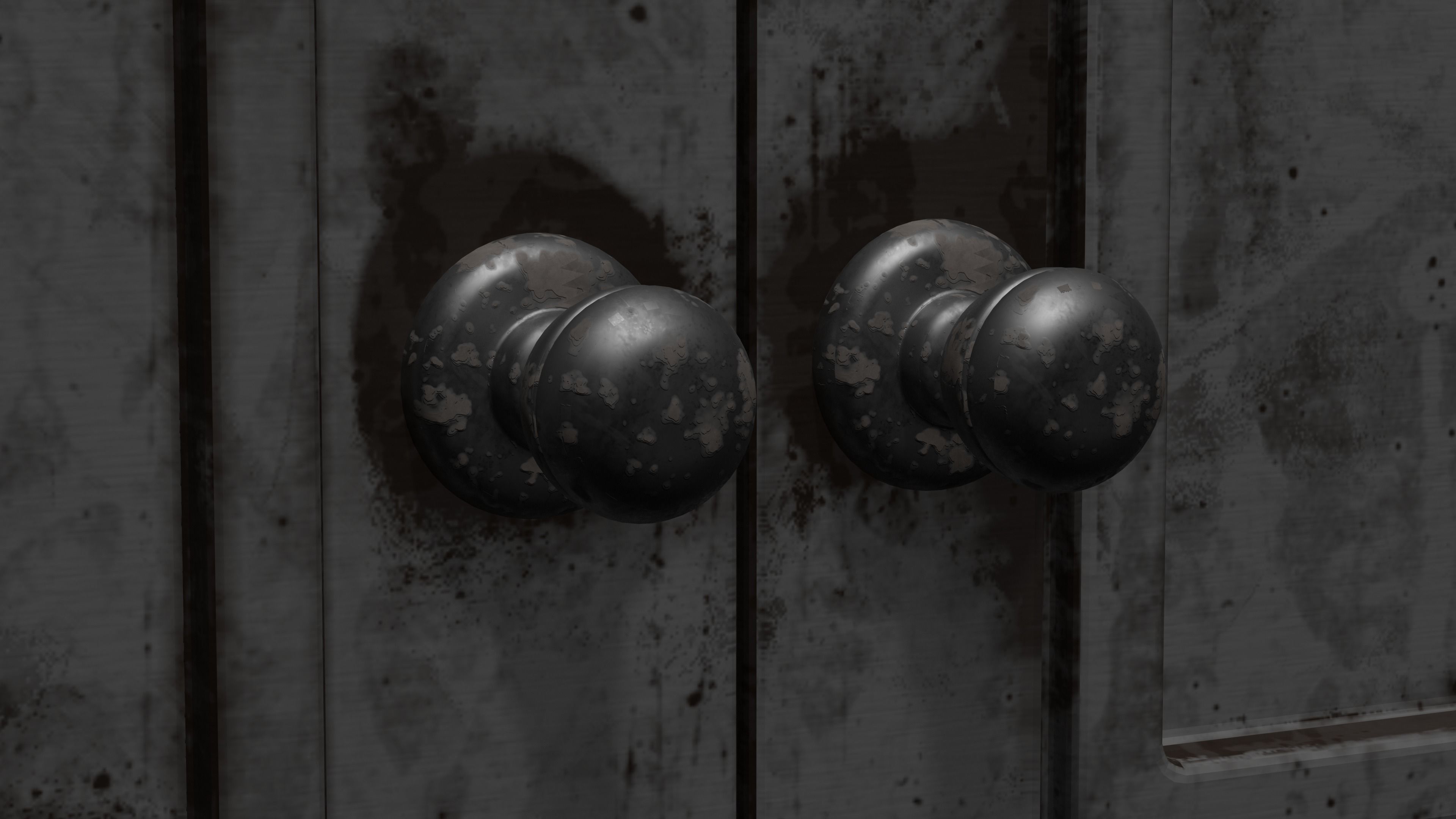Damaged Wood Door 3D model | CGTrader