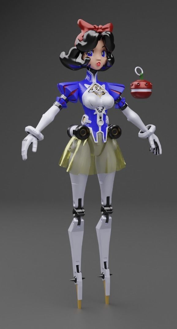 BJD SNOWWHITE DOLL 3D model 3D printable | CGTrader