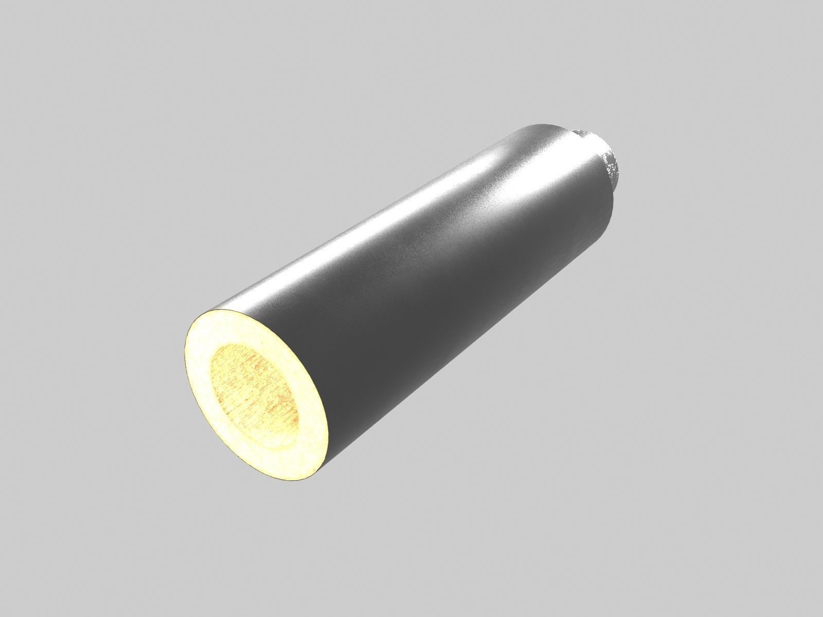 Steel pipes in polyurethane foam insulation PE sheath 3D model | CGTrader