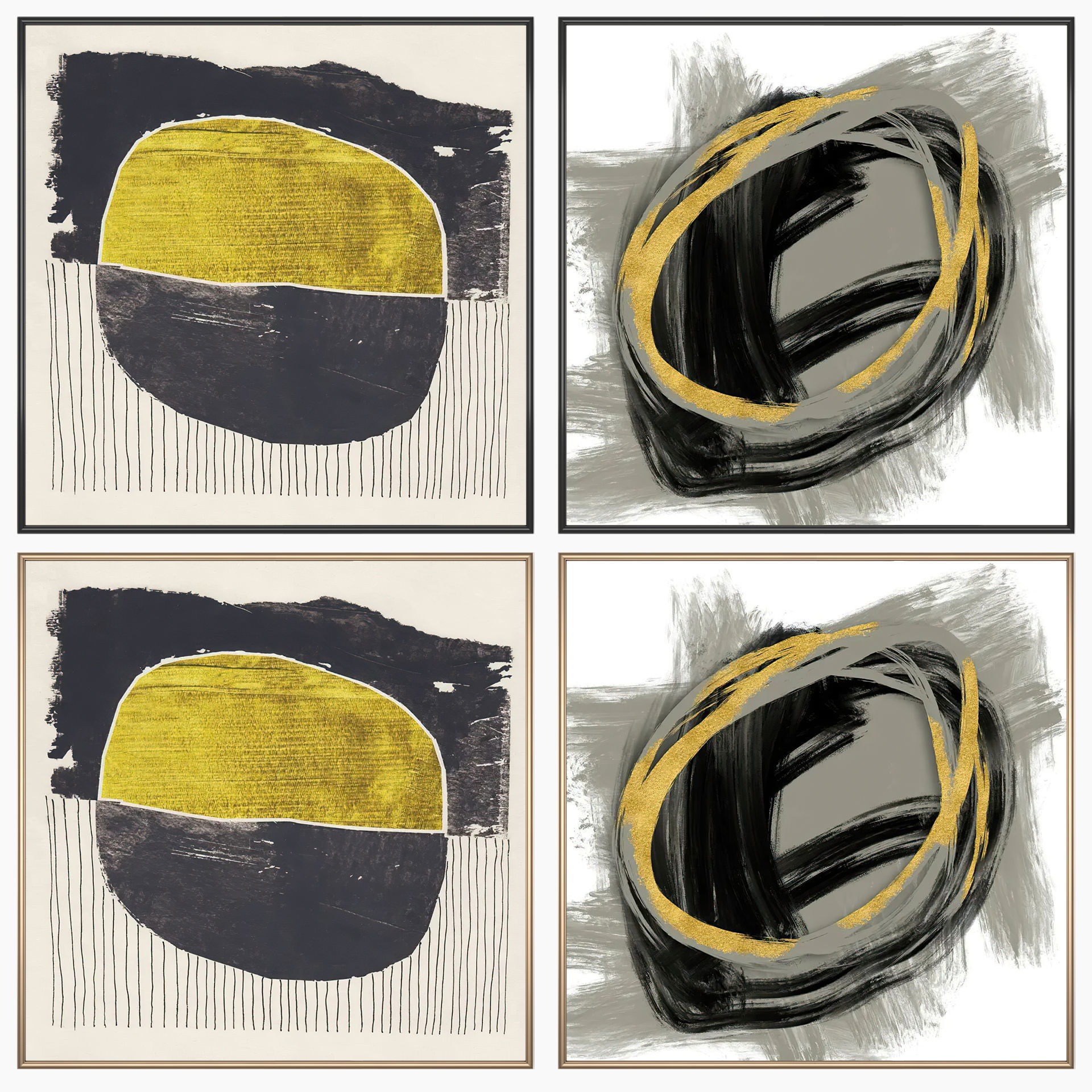 Wall Art Set 3851 3D model | CGTrader